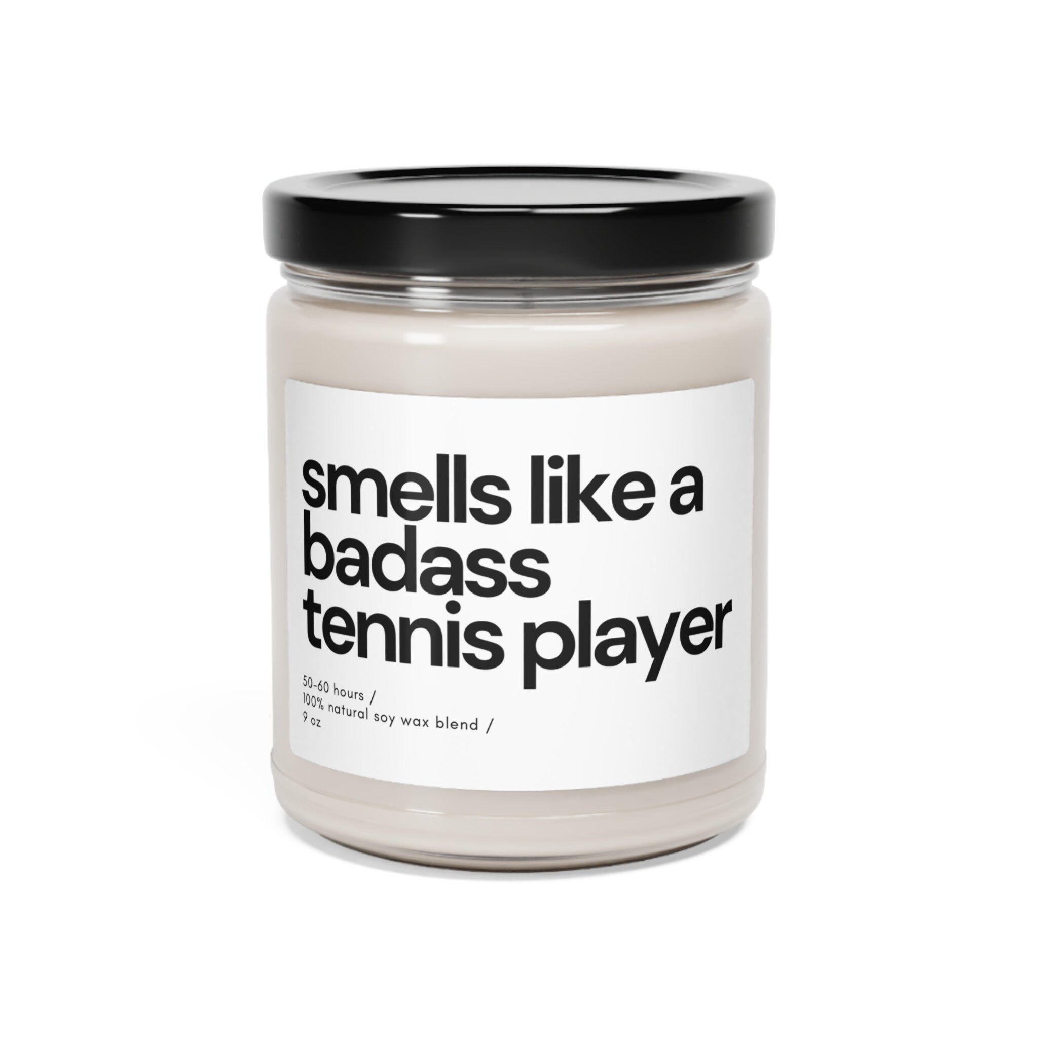 Smells Like A Badass Tennis Player Candle, Tennis Player Gift, Tennis ...