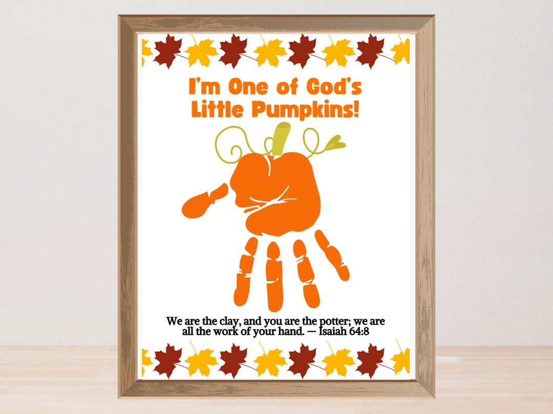 Printable Christian Thanksgiving Fall Handprint Art Jesus, Bible Verse ...