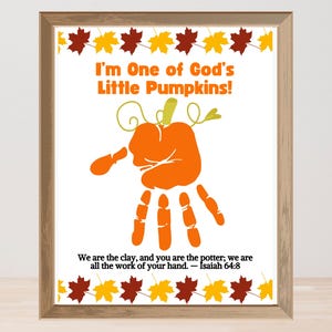 Printable Christian Thanksgiving Fall Handprint Art Jesus, Bible Verse ...