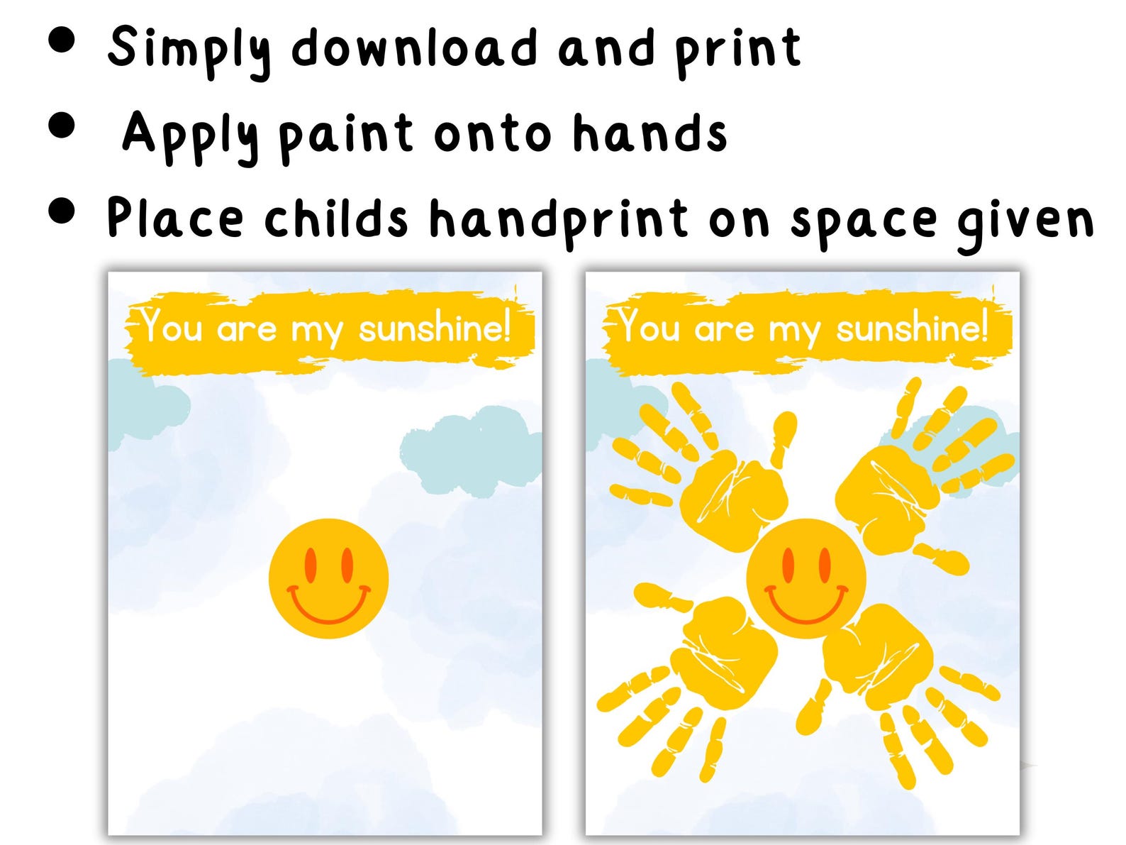 Grandparents Day Handprint Art, Handprint Craft Printable, Poem ...