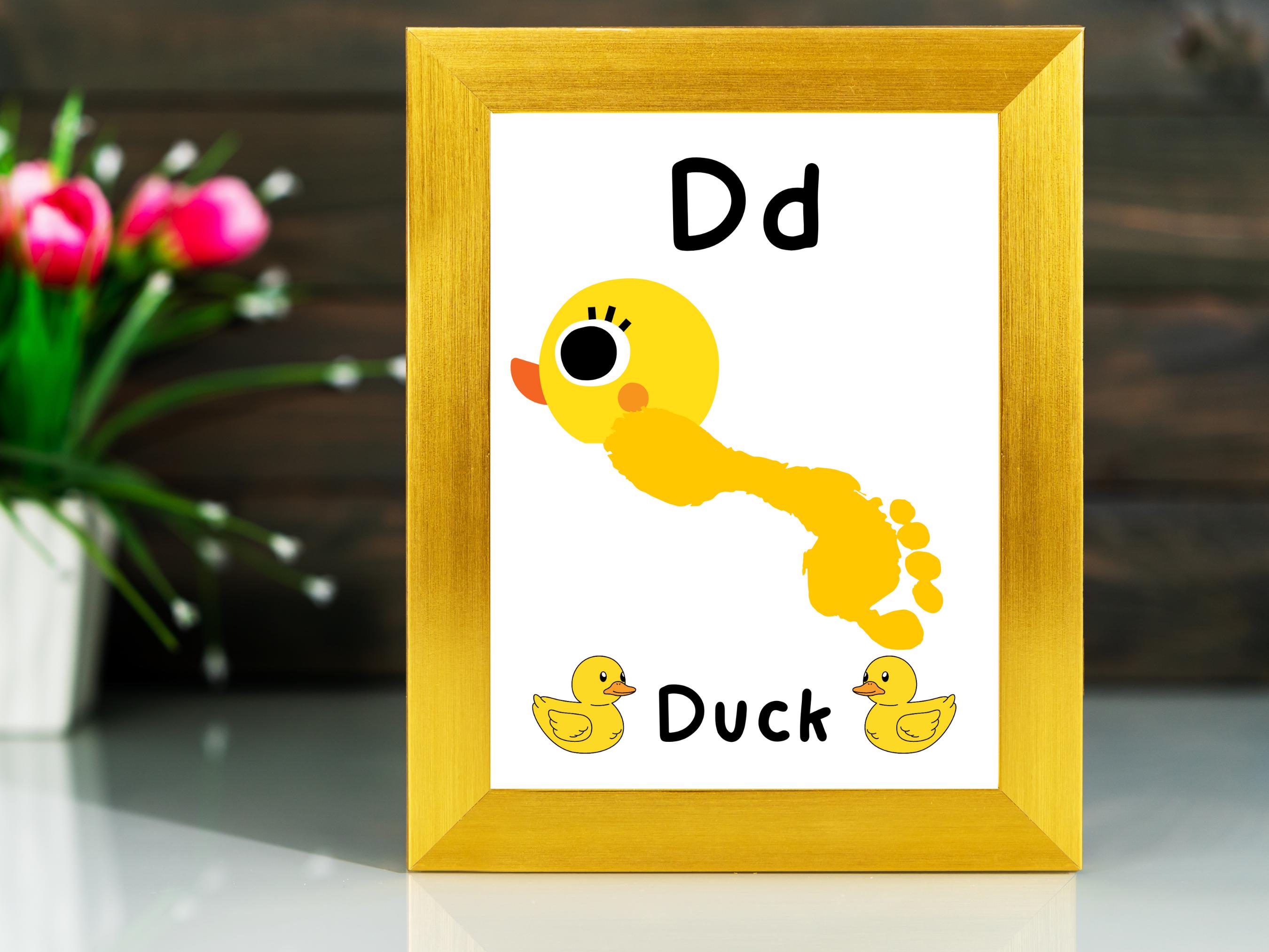 My First A-Z ABC Alphabet Handprint Craft Book Template, Printable ...