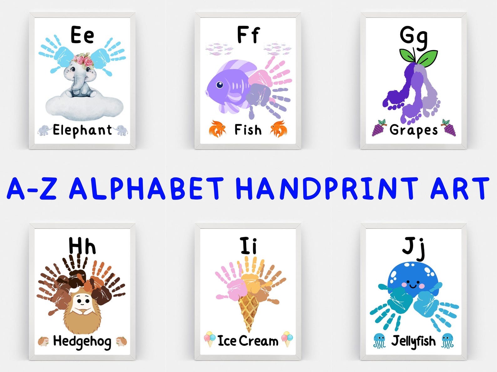 ABC Alphabet Handprint Footprint Art Bundle | DIY Kids Activity ...