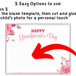 Grandparents Day Handprint Art, Custom Photo Keepsake (digital Download ...