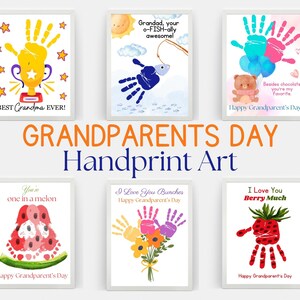 Grandparents Day Handprint Art, Handprint Craft Printable, Poem ...