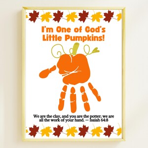 Printable Christian Thanksgiving Fall Handprint Art Jesus, Bible Verse ...