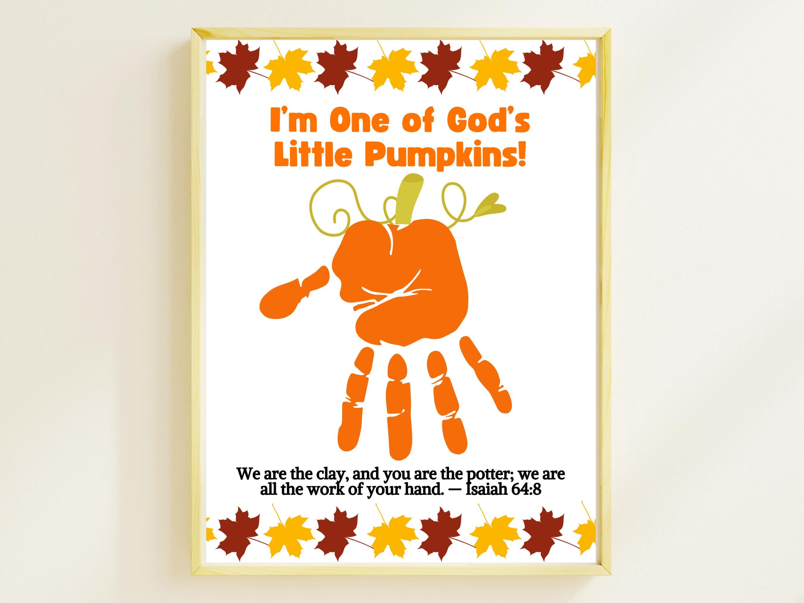 Printable Christian Thanksgiving Fall Handprint Art Jesus, Bible Verse ...