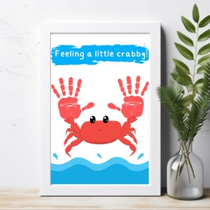 Summer Handprint Craft | Sea Animals Handprint Art | Kids Daycare ...