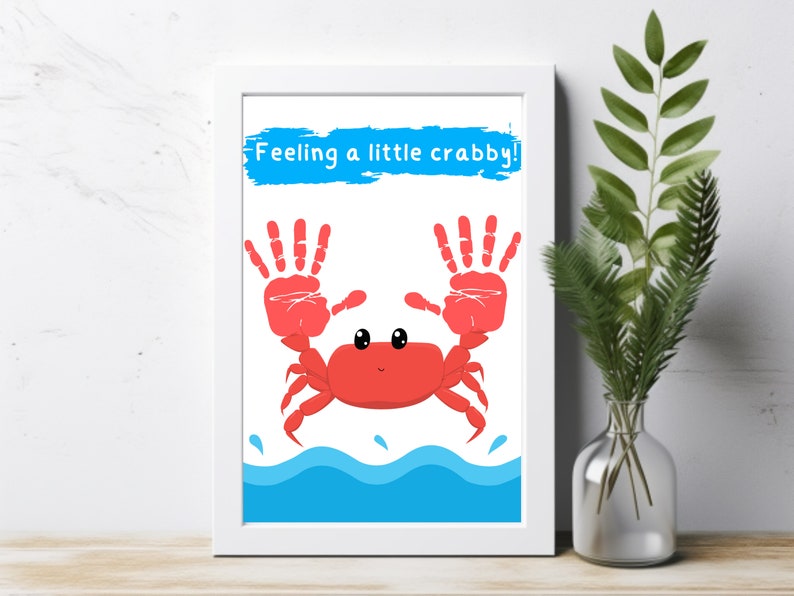 Summer Handprint Art Templates | Kids' Craft Activity (digital Download ...