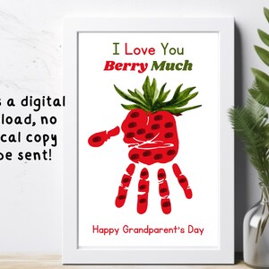 Grandparents Day Handprint Art, Handprint Craft Printable, Poem ...