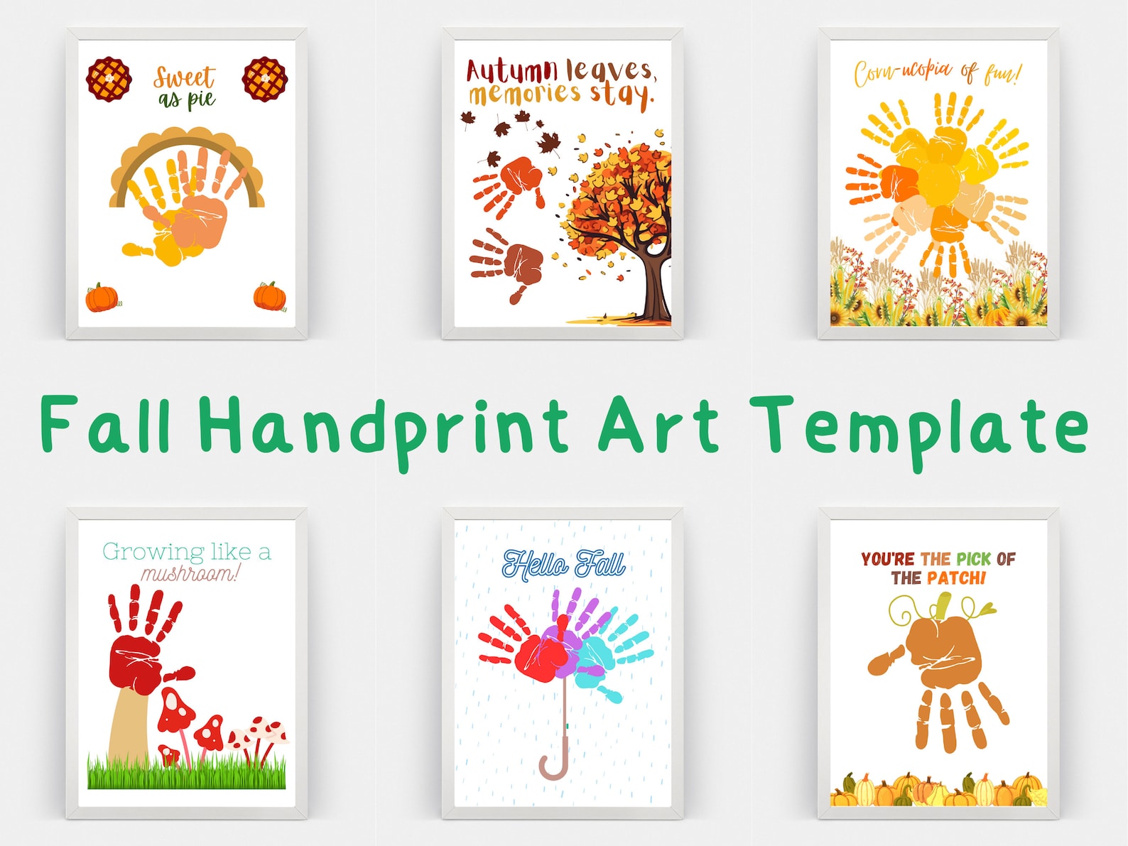 Fall Handprint Craft | Autumn Handprint Art | Thanksgiving Handprint ...
