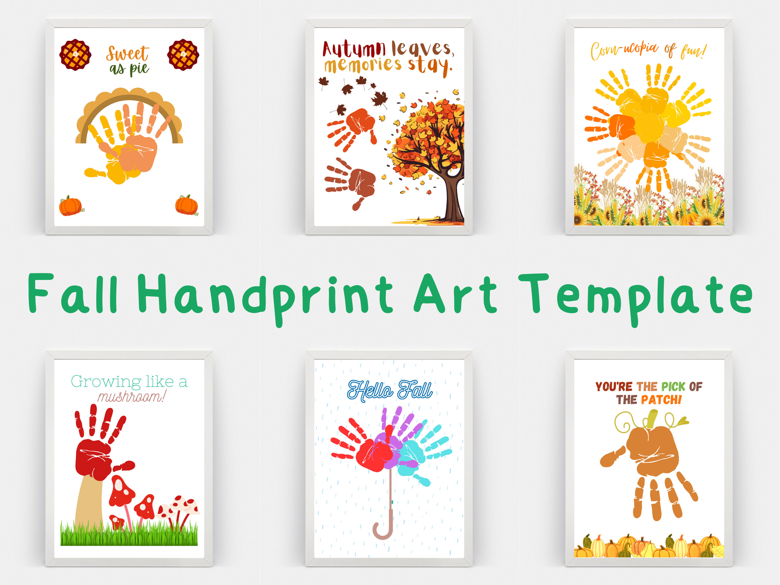 Fall Handprint Craft | Autumn Handprint Art | Thanksgiving Handprint ...