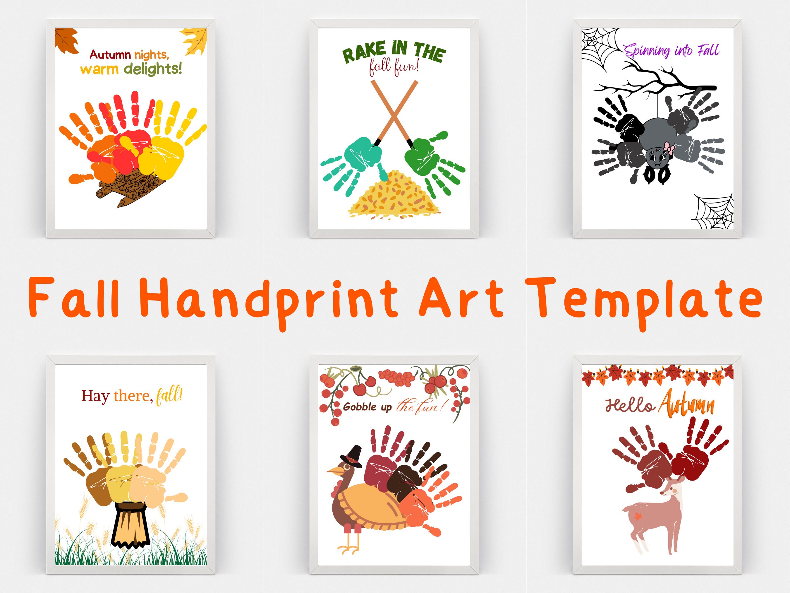 Fall Handprint Craft | Autumn Handprint Art | Thanksgiving Handprint ...