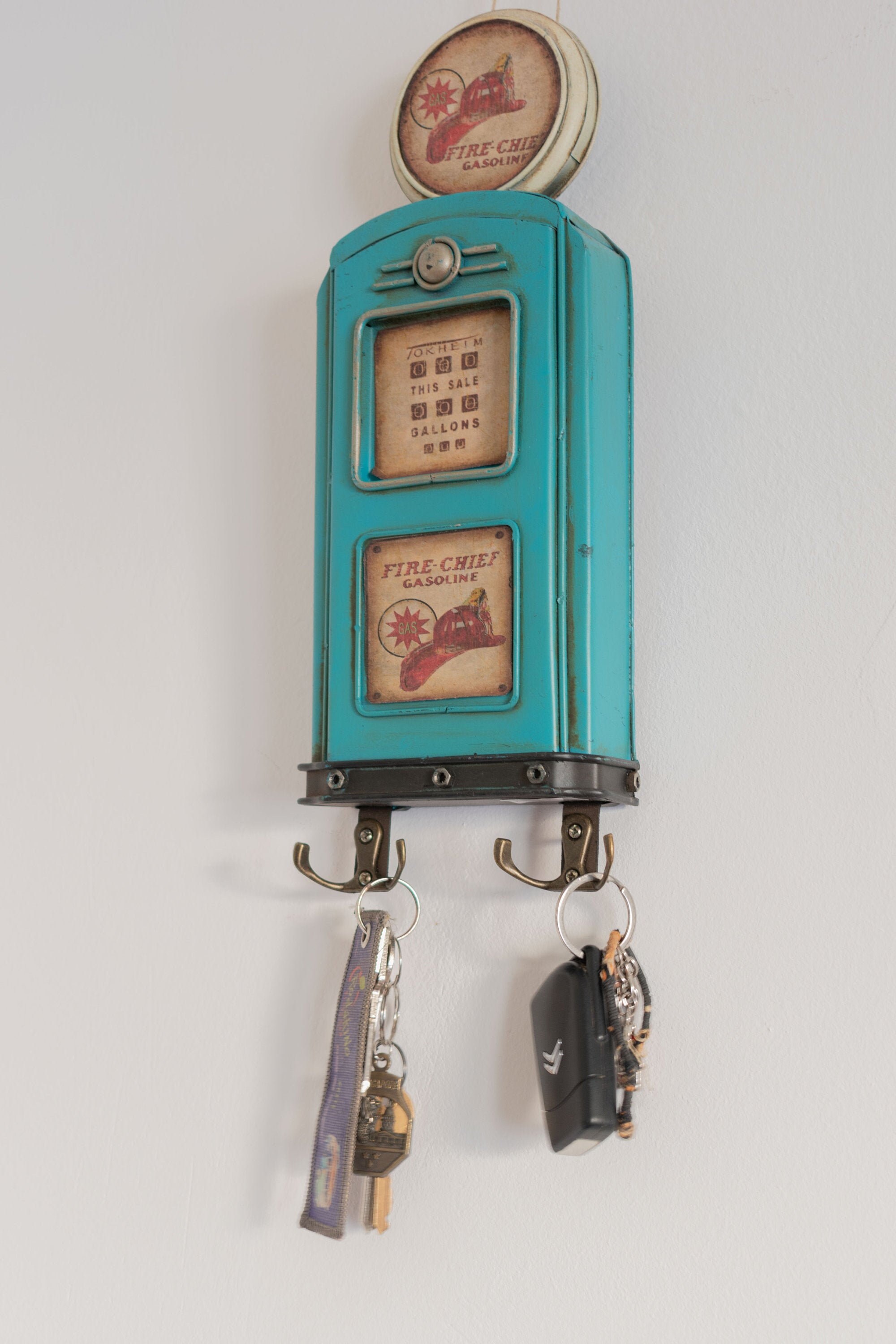 Gas pump Key Holder and Moneybox wall mounted handmade - Etsy Polska