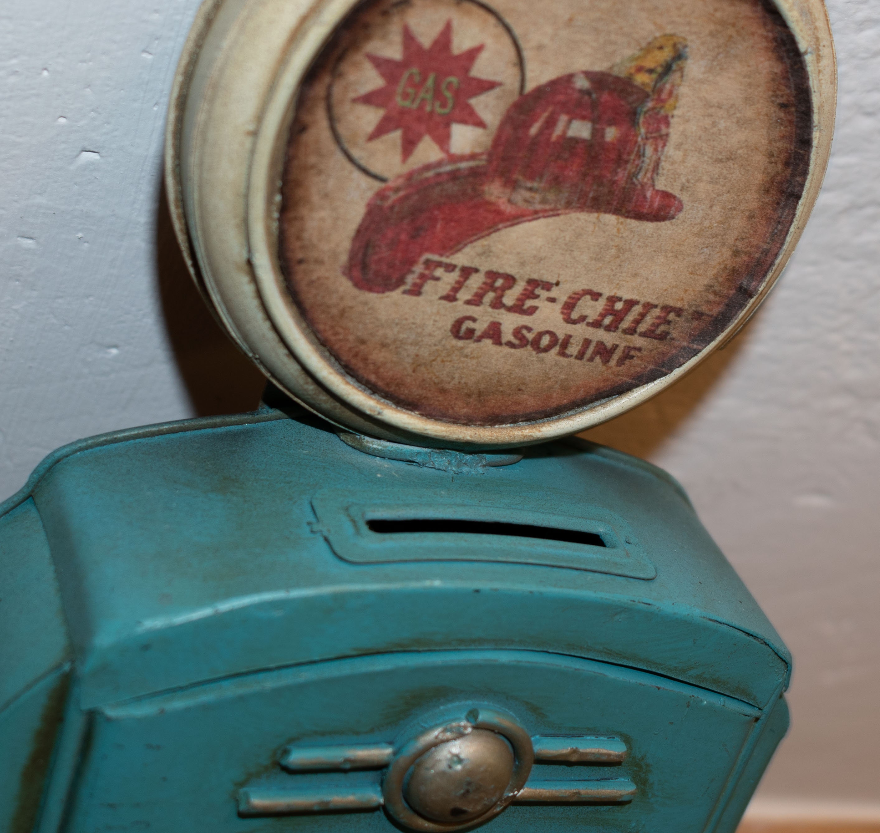 Gas pump Key Holder and Moneybox wall mounted handmade - Etsy Polska