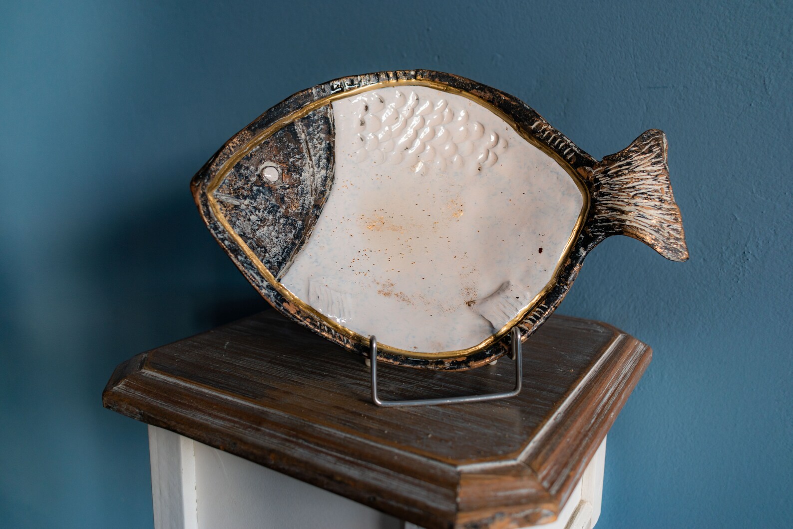 Handmade Ceramic Fish-shaped Plates in 3 Colours Table Decor - Etsy UK