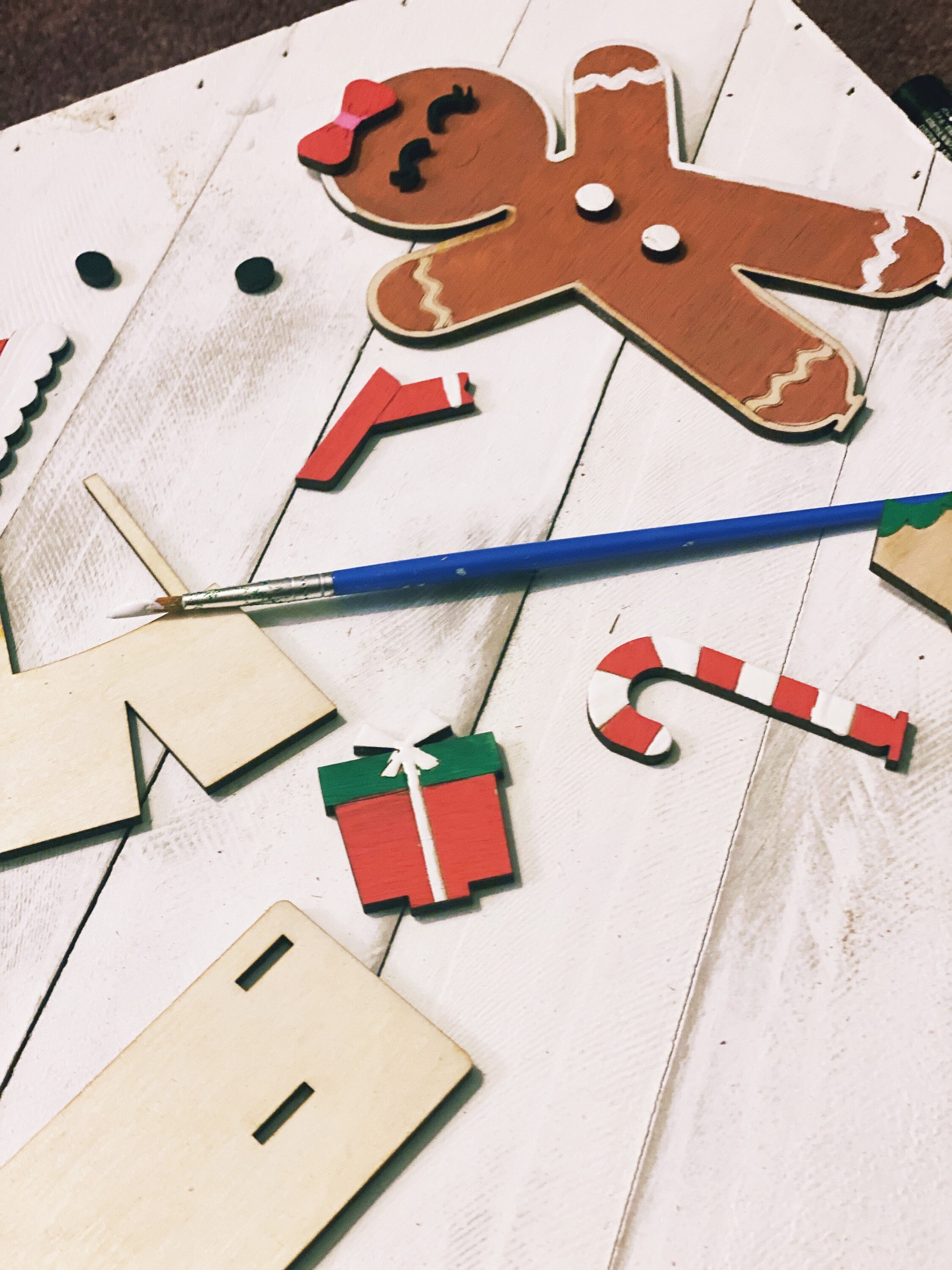 SVG Gingerbread Kit Christmas DIY Paint File Christmas Diy - Etsy