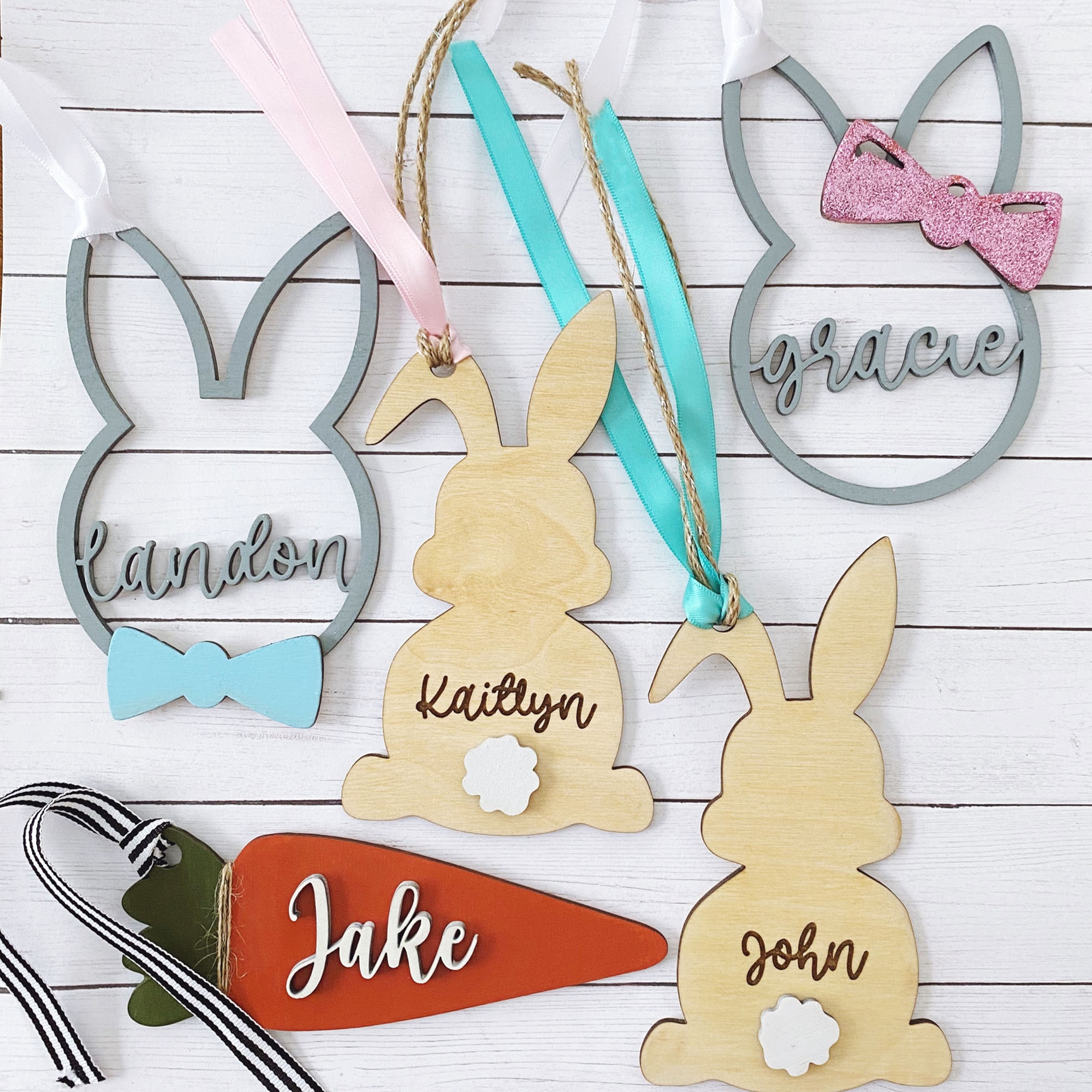 SVG FILE Laser Cut File Easter Cut File Basket Tags Easter | Etsy