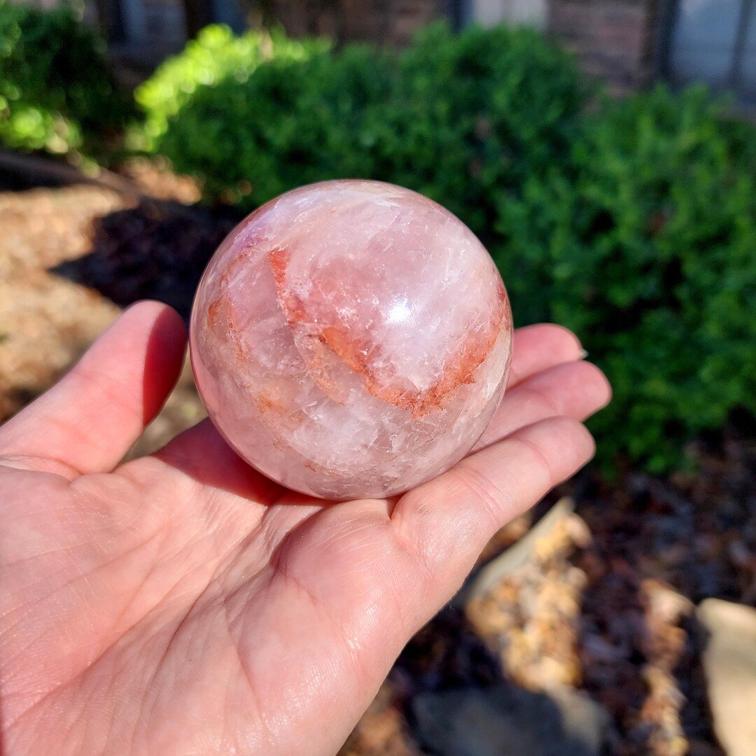 Large Fire Quartz Sphere - Etsy
