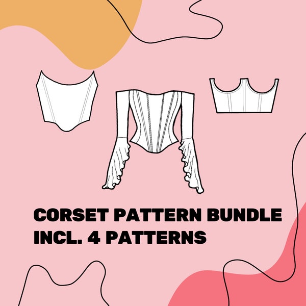 Corset top pattern - Etsy España