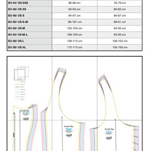 MEN'S CORSET Pattern // Pdf Sewing Pattern Corset Top for Male // Eu ...