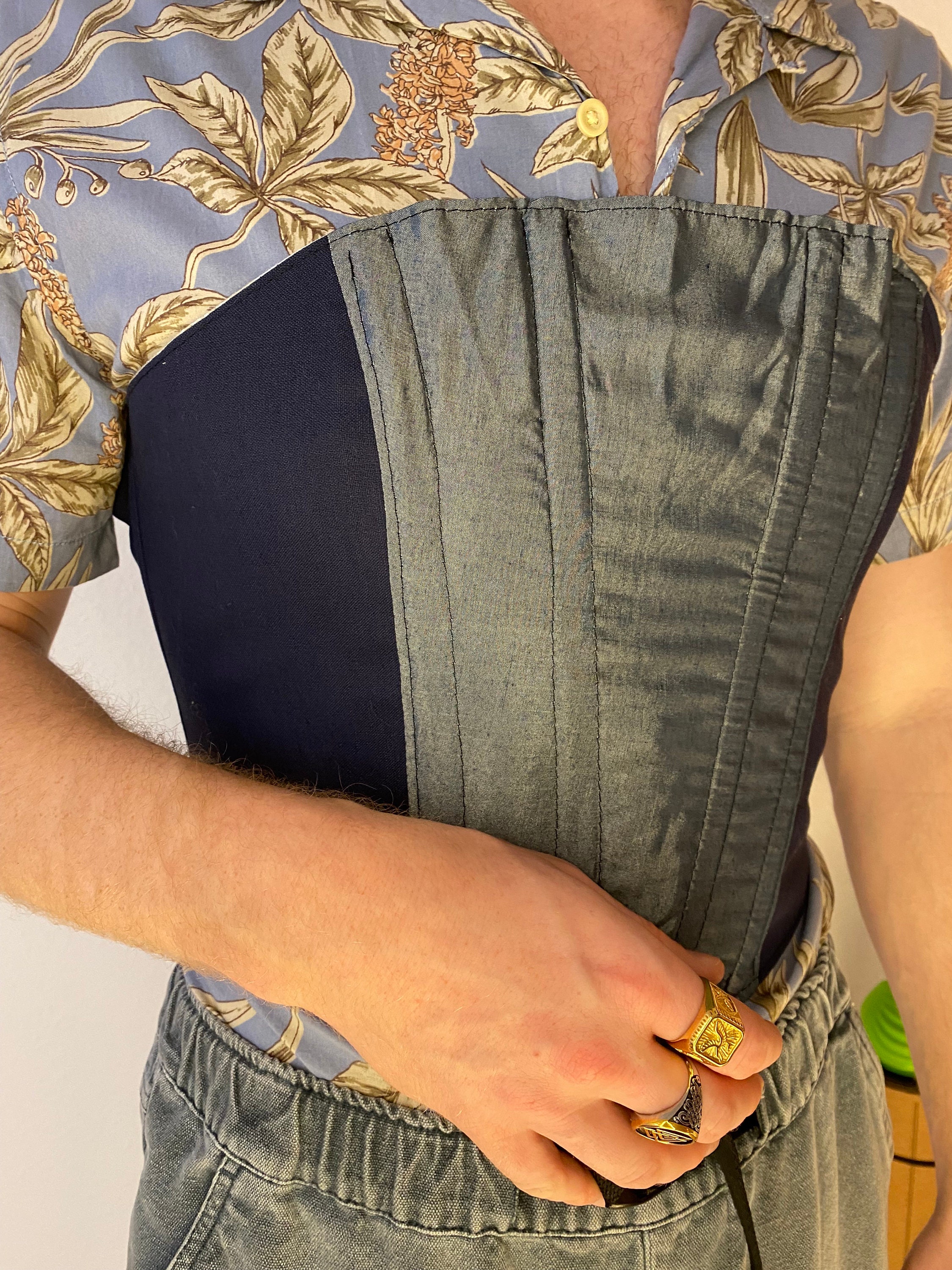 MEN'S CORSET Sewing Pattern // Pdf Sewing Pattern Bandeau Corset Top ...