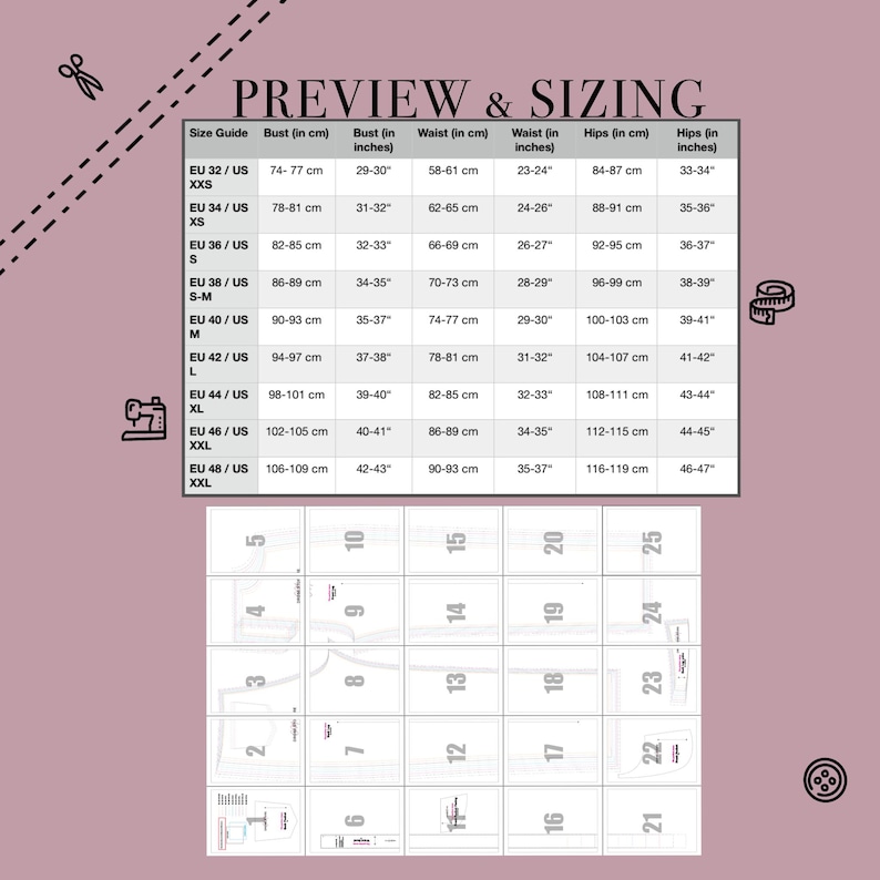 PATTERN Straight Leg Jeans Sewing Pattern for Women - High Waisted ...