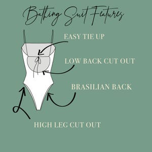 Women's Bathing Suit Sewing Pattern PDF, High Leg & Brazilian Back Cut ...