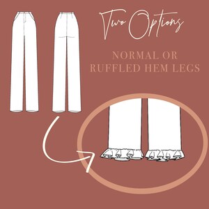 PANTS PATTERN - Women's Straight-leg Pants PDF Sewing Pattern | Diy ...