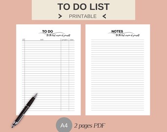 Smiley Face Printable To-do List Printable To-do List To-do - Etsy