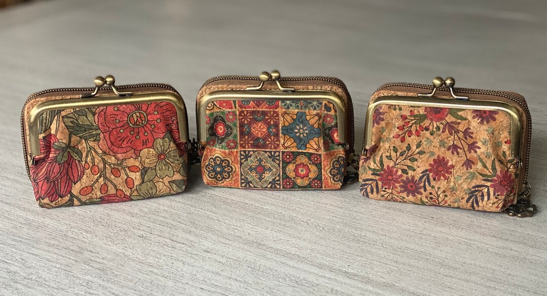 Small Compact Wallet With Change Purse - Etsy