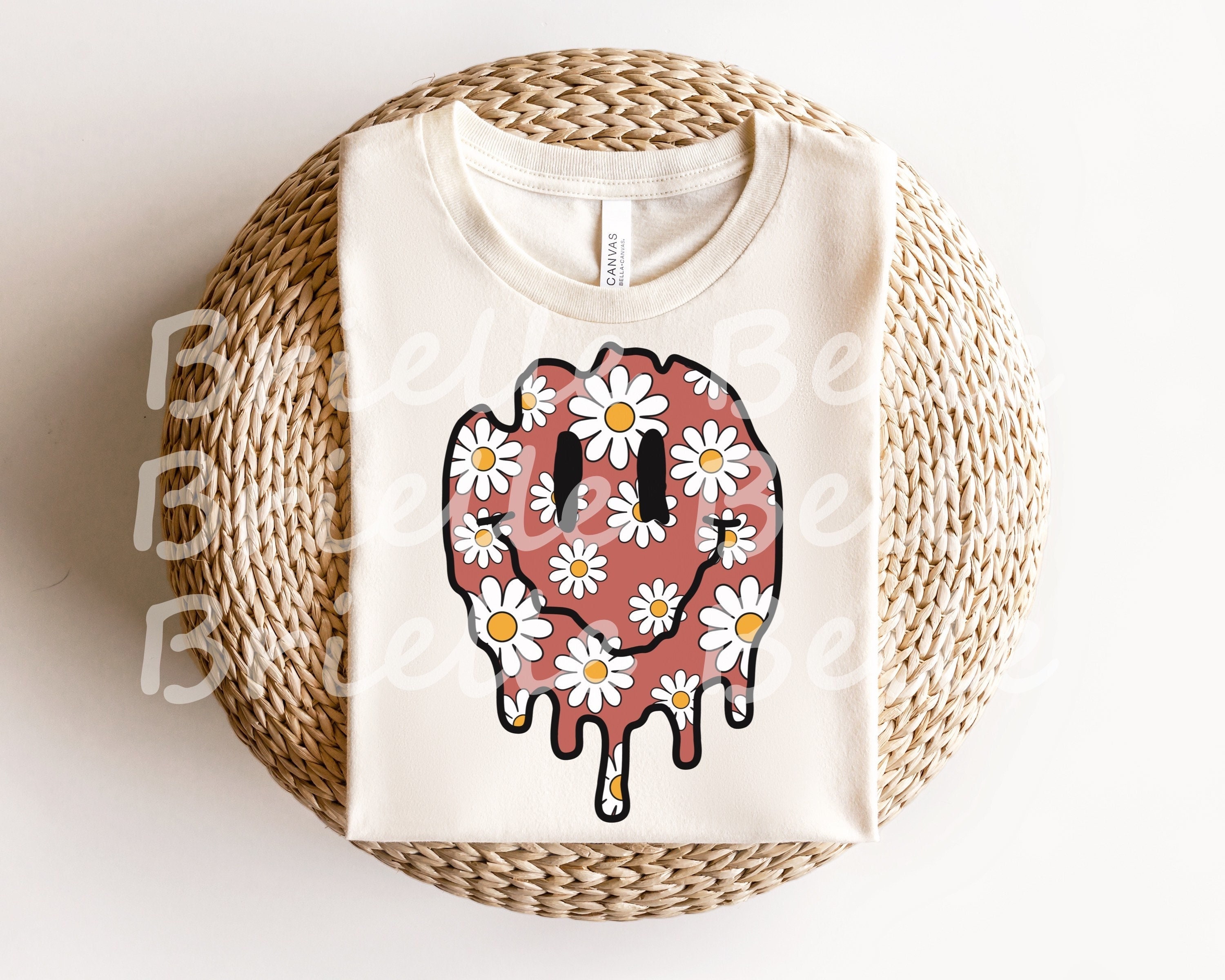 Smiley Face SVG Smiley Fave Png Retro PNG Melting Smiley - Etsy