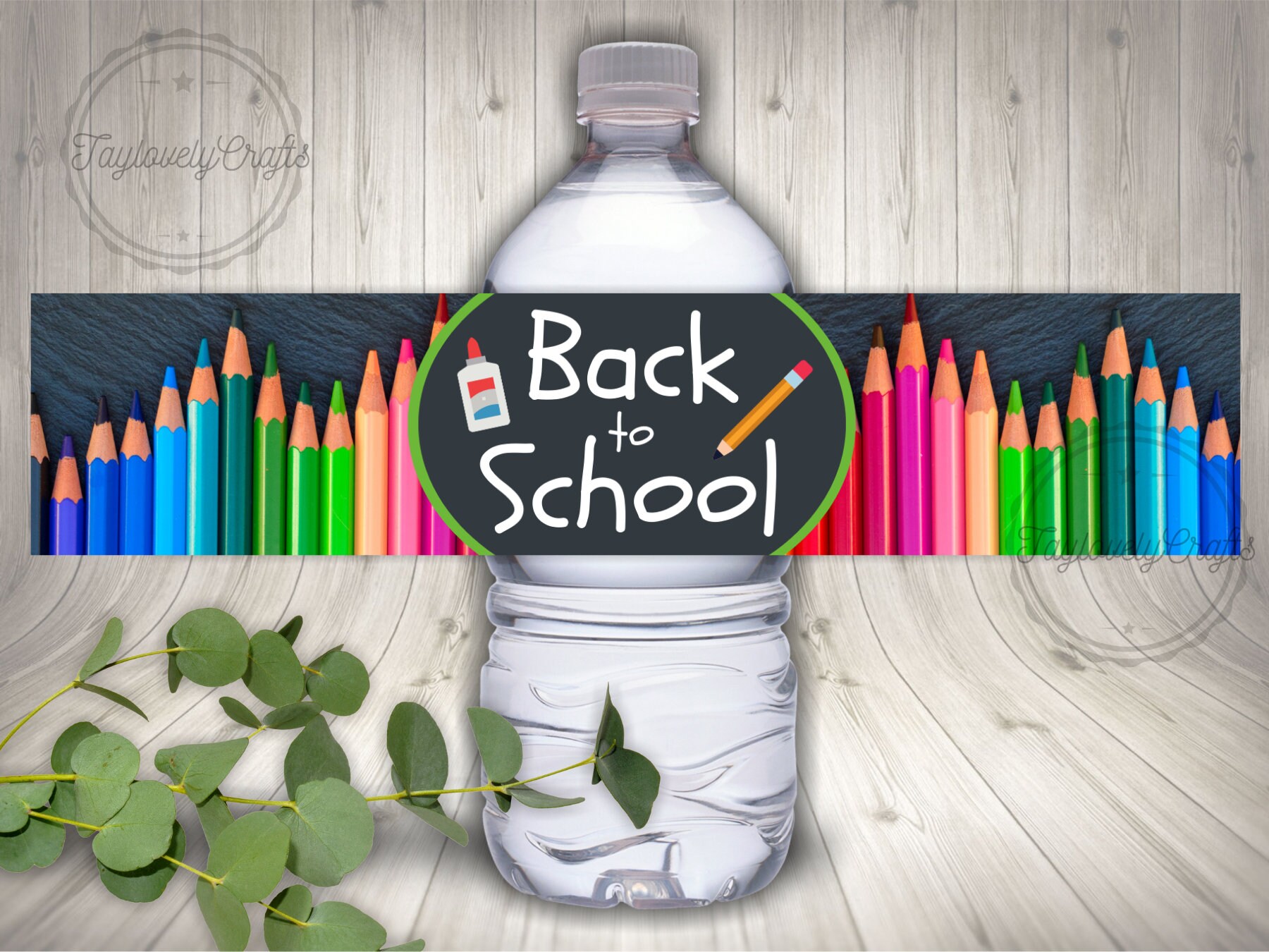 Back to School Water Bottle Labels School Theme Party - Etsy