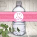 Pink Birthday Party Theme Water Bottle Labels, Pink Girl Birthday Decor ...