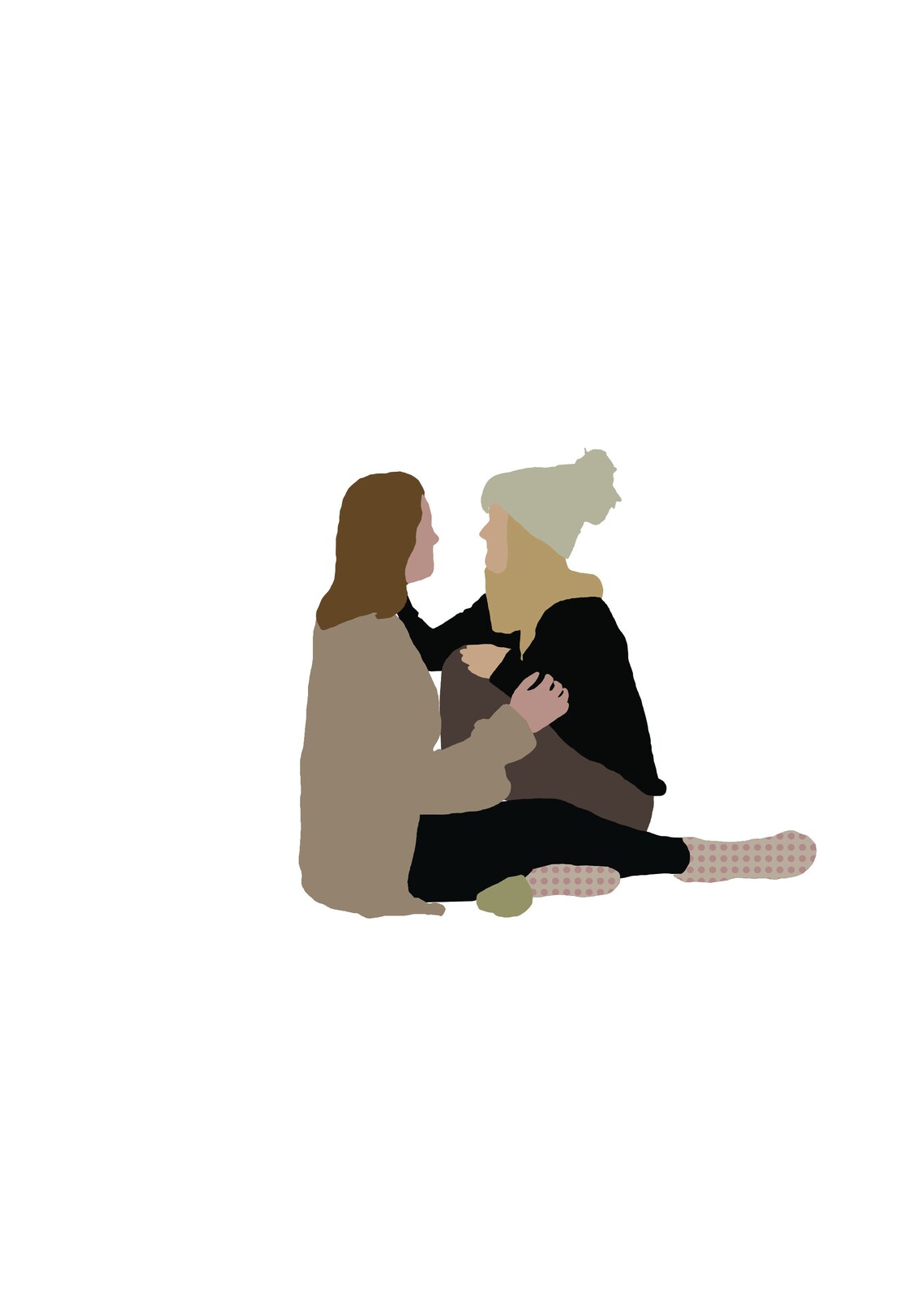 Pack 6 Partners Flat Vector People Illustration - Etsy Hong Kong