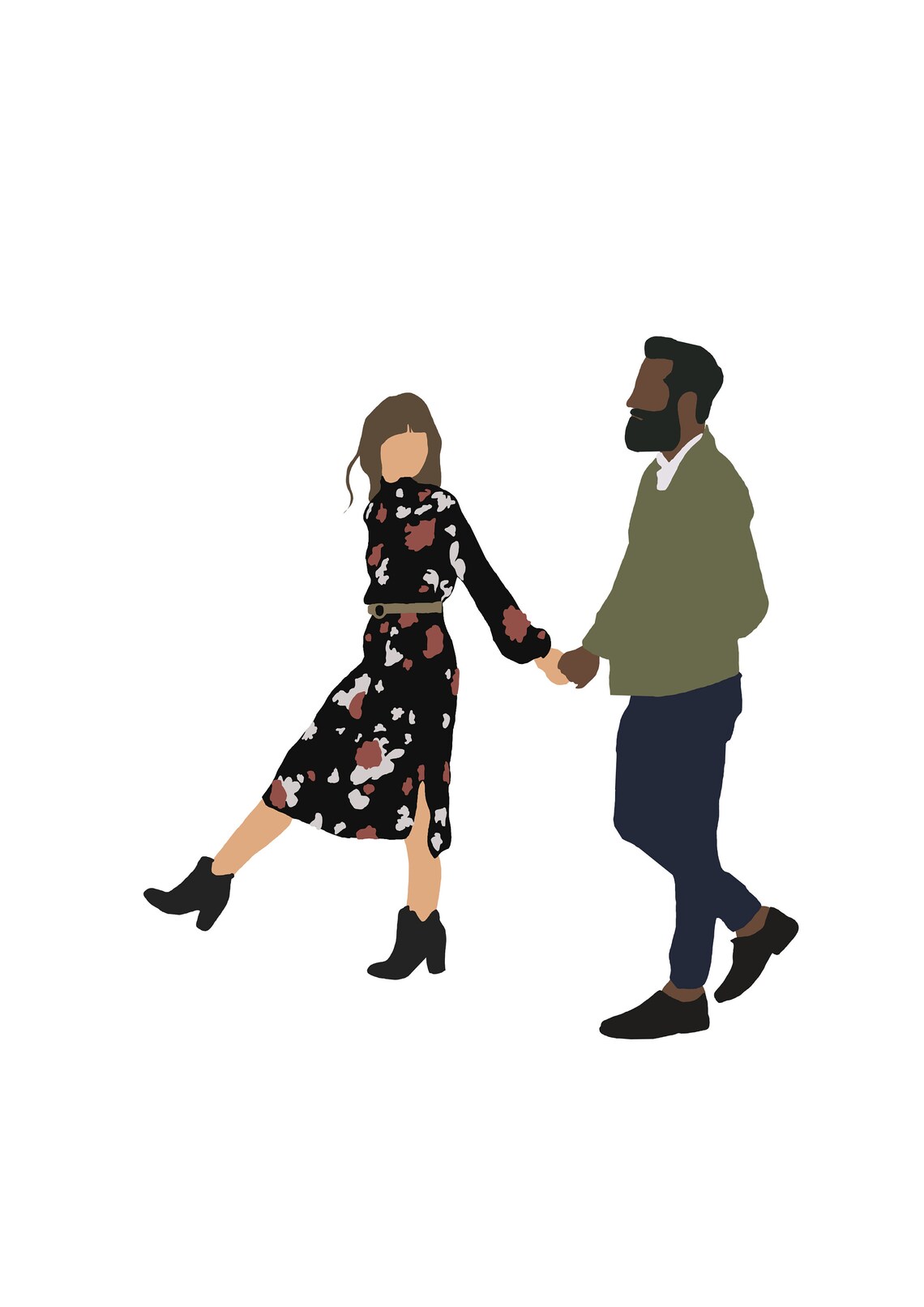 Pack 6 Partners Flat Vector People Illustration - Etsy Hong Kong