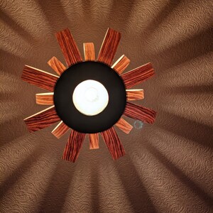 Hand Crafted Oak Pendant Ceiling Light - Etsy UK