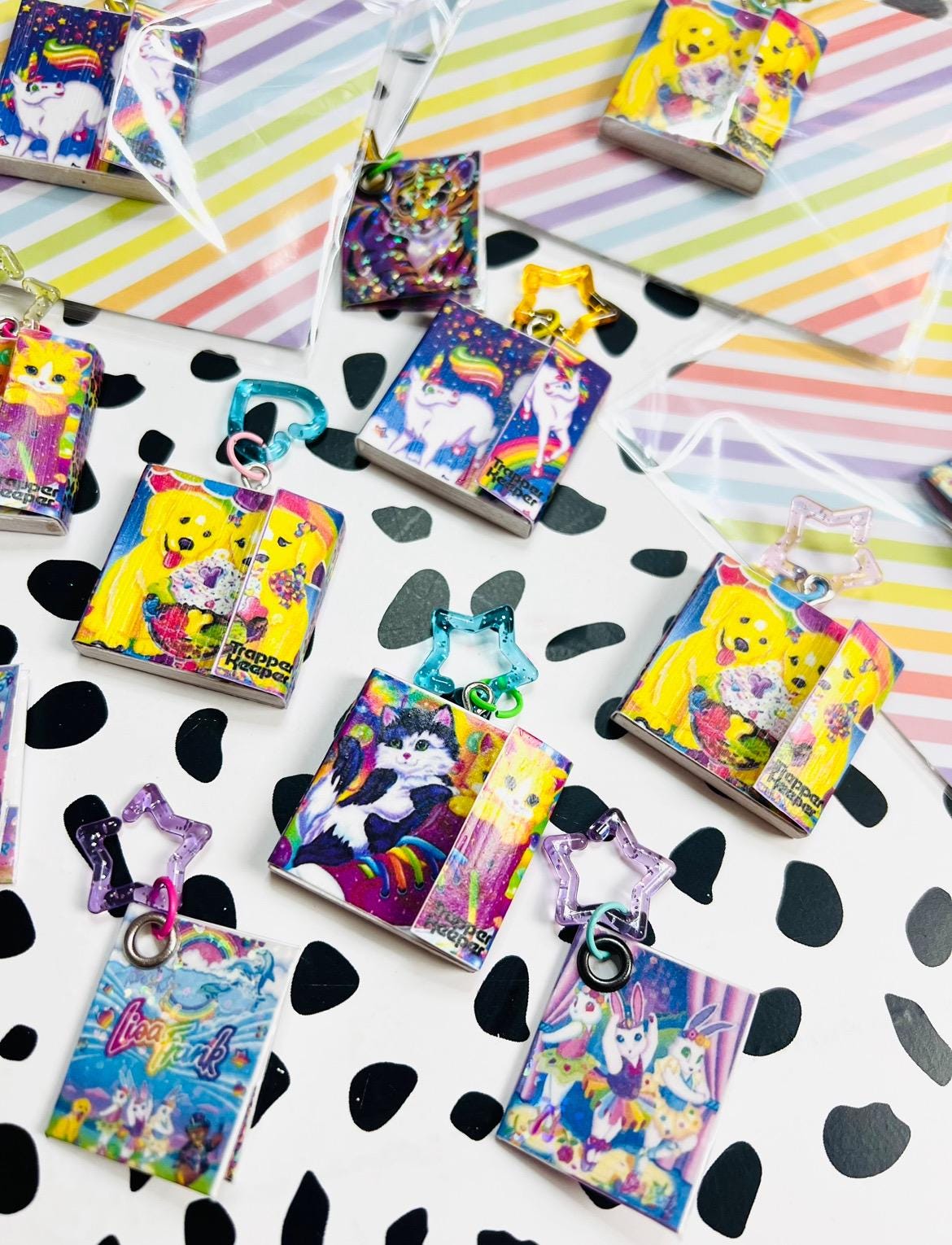 Mini Lisa F Inspired Trapper Keeper Charms, 80s and 90s Nostalgia ...