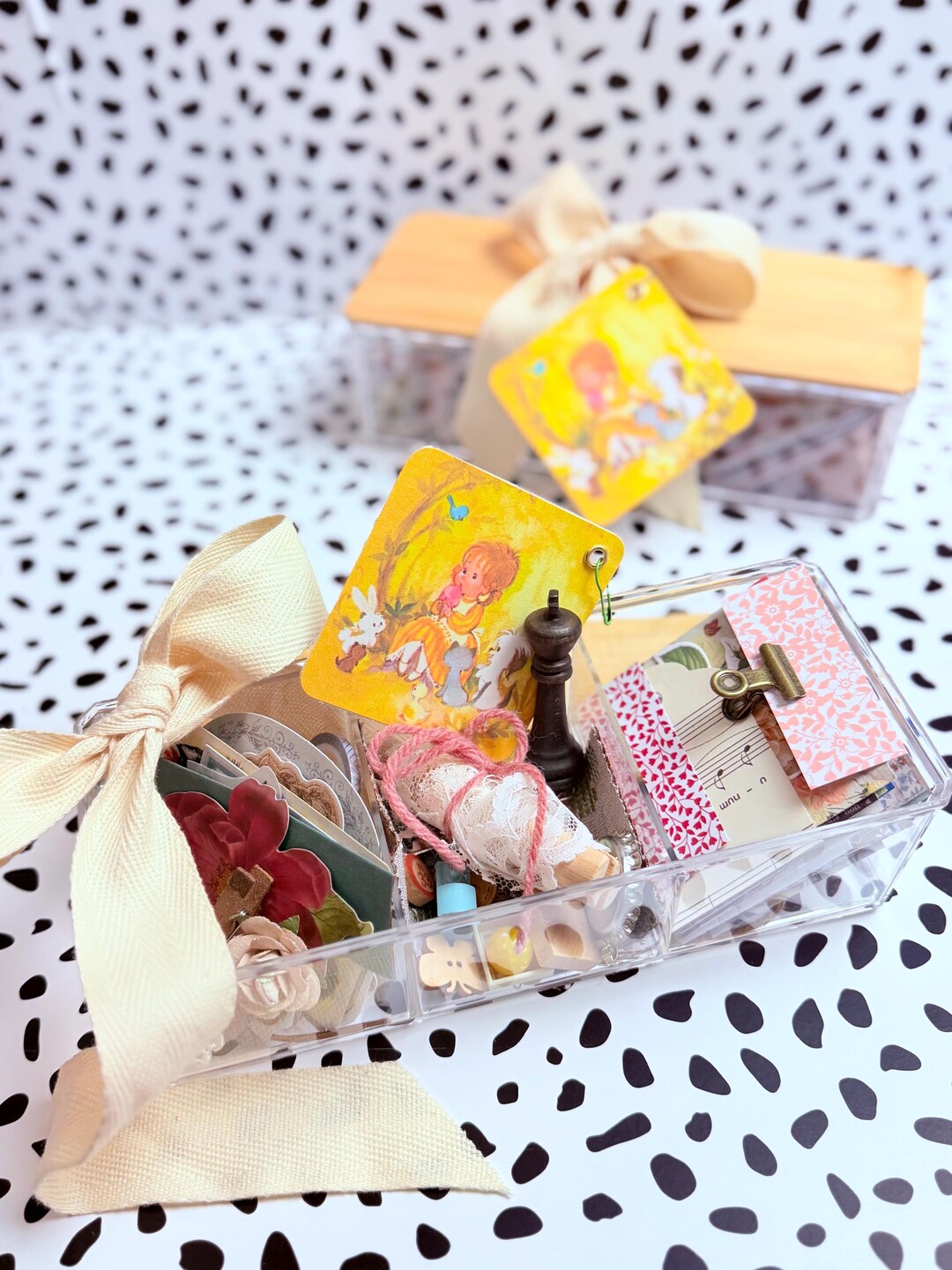 Vintage Junk Journal Box, Ephemera Box, Vintage Ephemera Kit, Starter ...