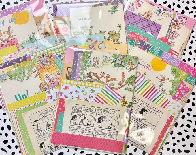 Children Book Pages Ephemera Pack, Children Books, 18-20 Piece, Vintage ...