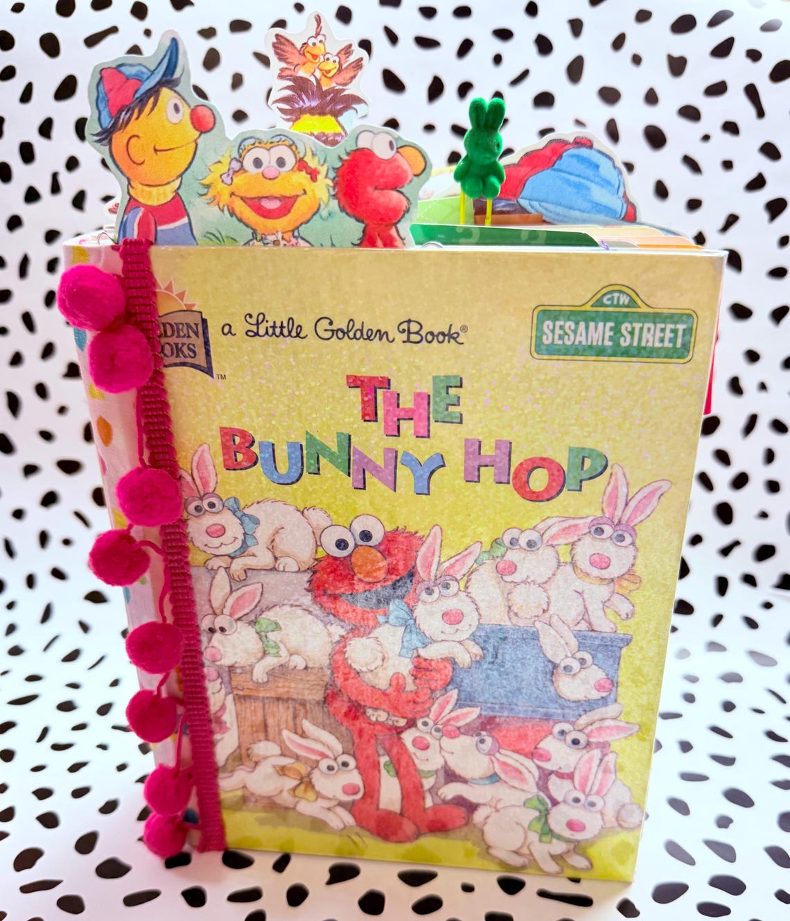 Sesame Street, Elmo, the Bunny Hop Journal - Vintage Book Upcycled ...