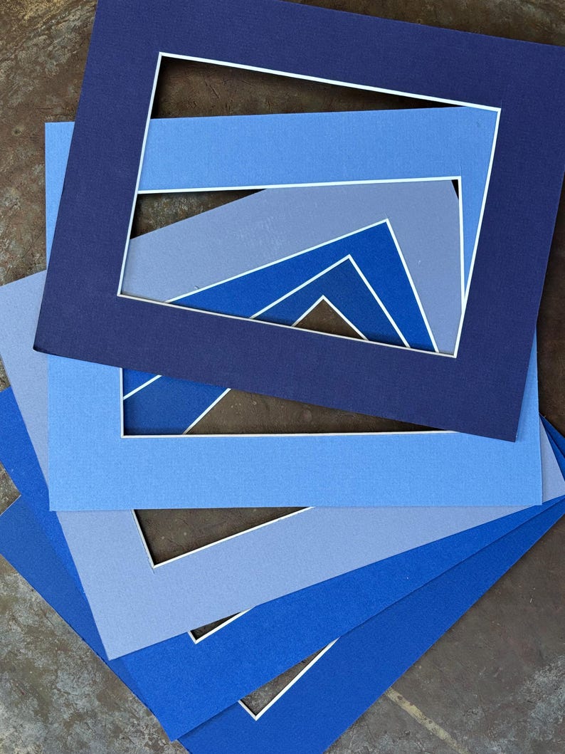 8x10 Photo Mats Assorted Color Groups/ Matboard Packs of 5/ Assorted ...