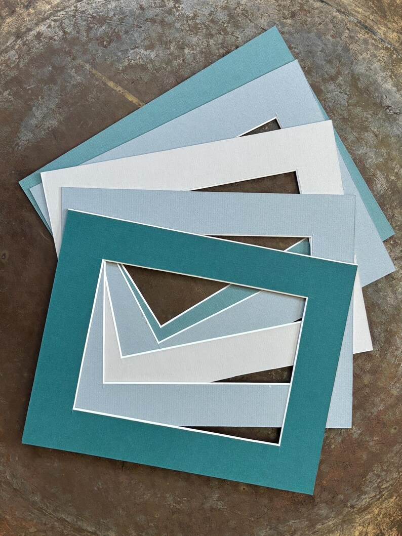 8x10 Photo Mats Assorted Color Groups/ Matboard Packs of 5/ Assorted ...