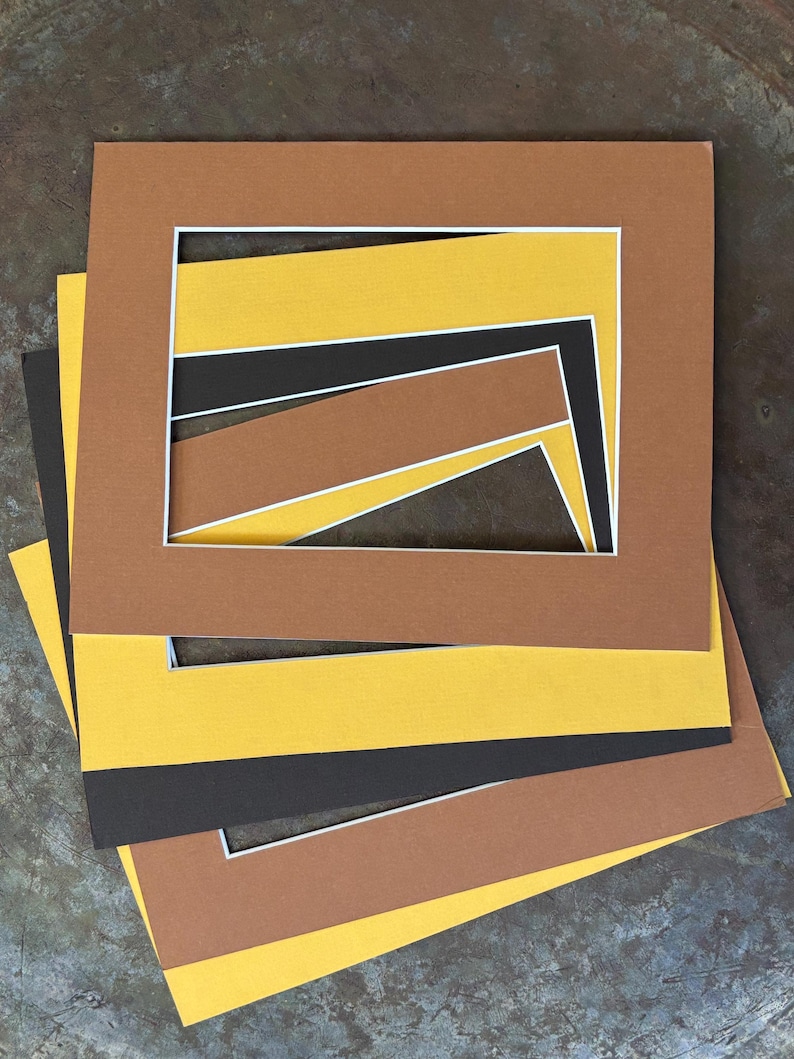 8x10 Photo Mats Assorted Color Groups/ Matboard Packs of 5/ Assorted ...