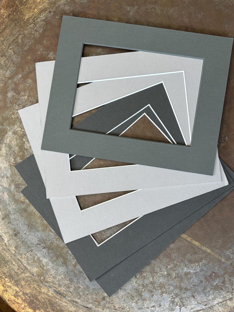 8x10 Photo Mats Assorted Color Groups/ Matboard Packs of 5/ Assorted ...