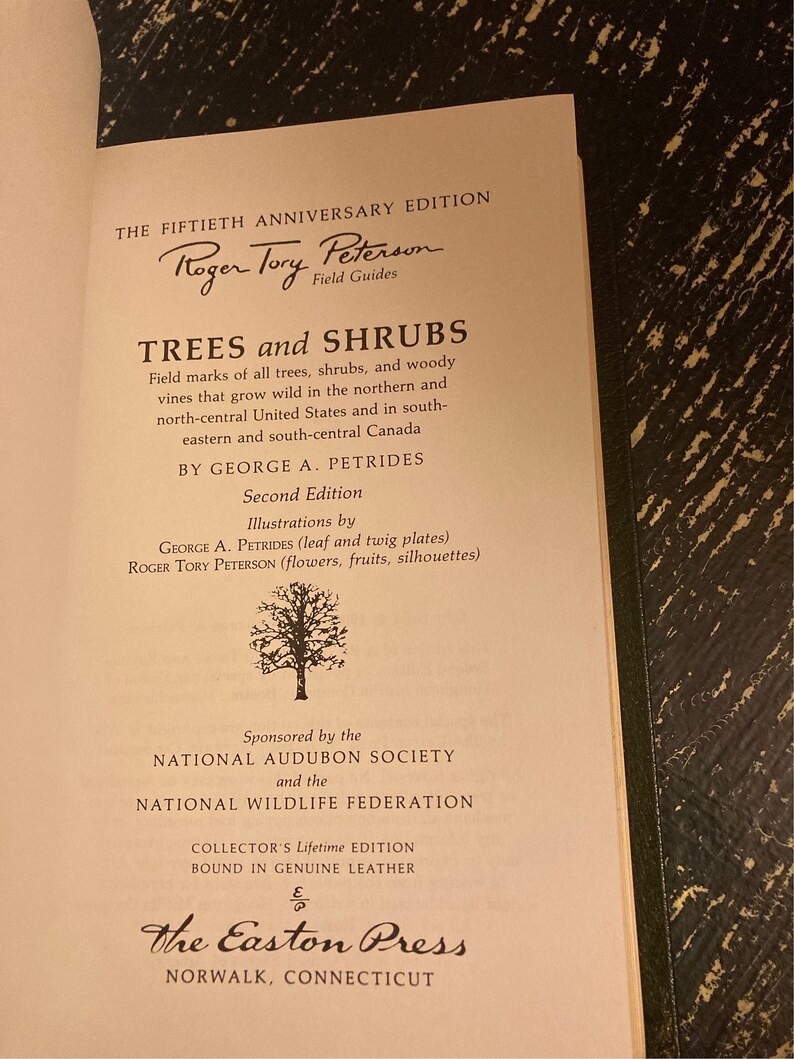 Field Guide Trees and Shrubs/ Roger Tory Peterson Field Guide/ Vintage ...