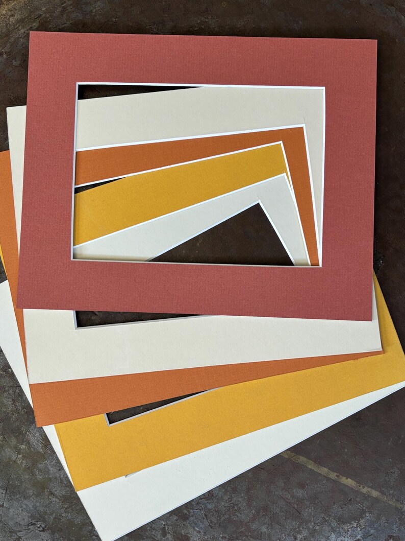 8x10 Photo Mats Assorted Color Groups/ Matboard Packs of 5/ Assorted ...