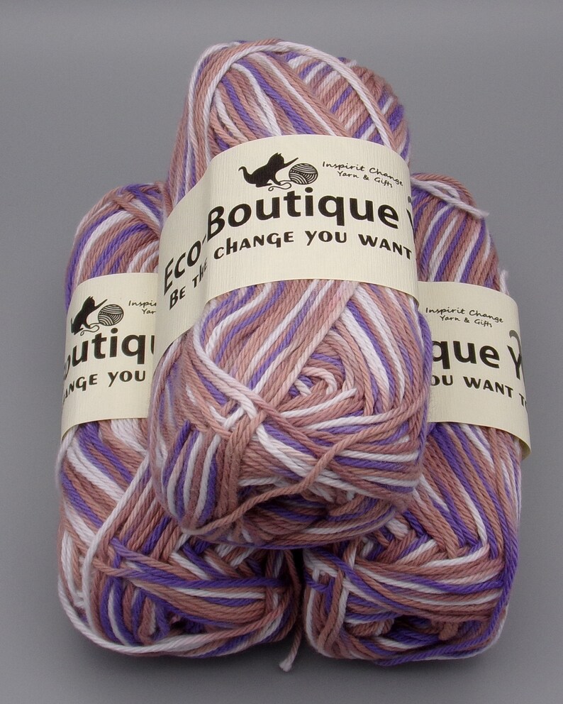 100% Cotton Yarn Variegated Multiple Colors 1.75oz | Etsy