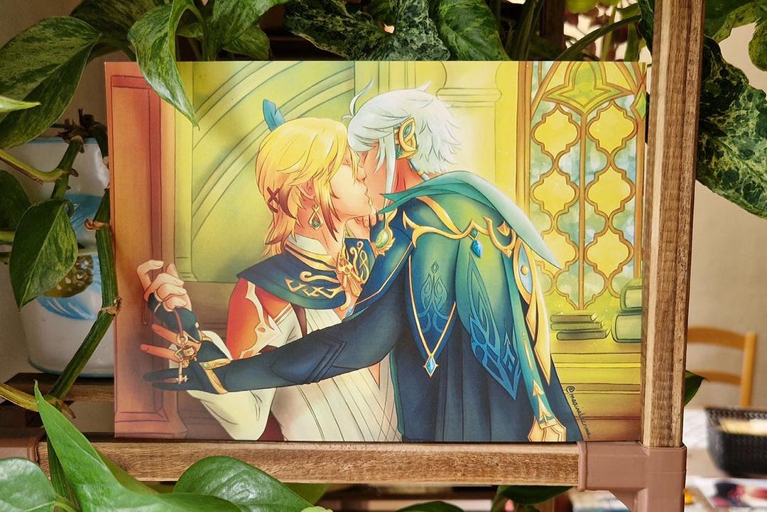 Kaveh X Alhaitham - Genshin Impact Fanart - Etsy
