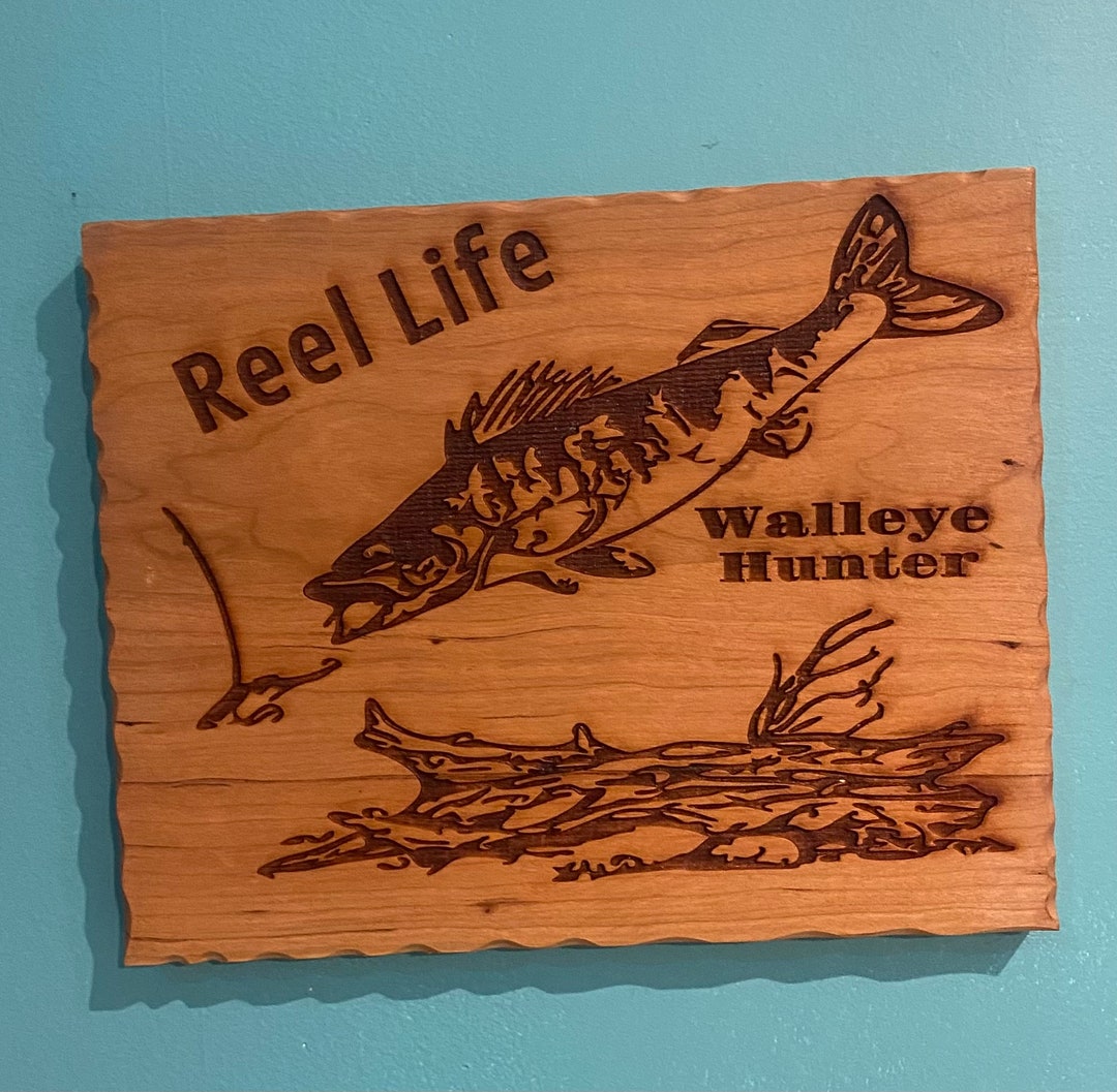 Laser Engraved Walleye Fish - Etsy