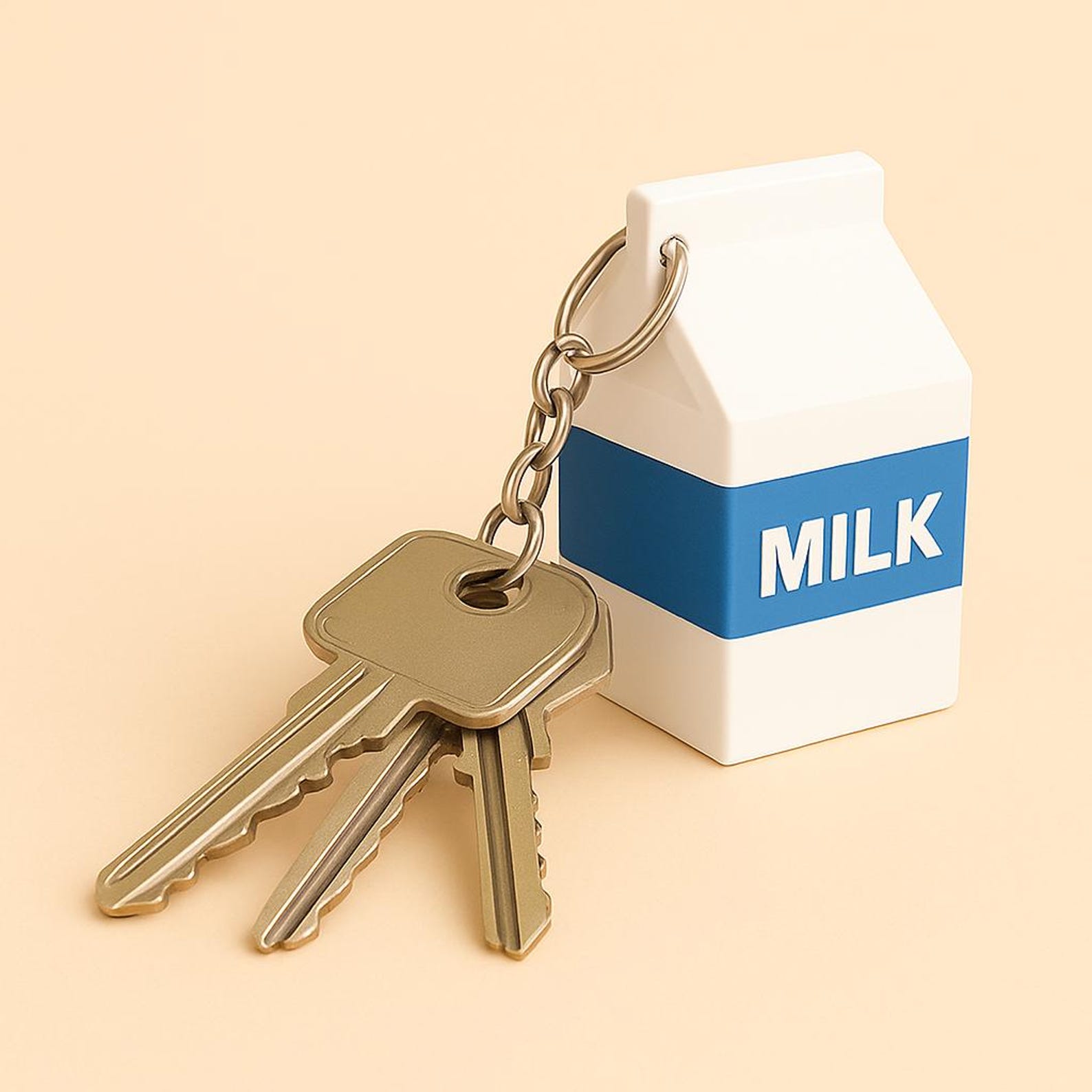 Retro Milk Carton Pill Holder Keychain – 3D Printed Mini Container for ...